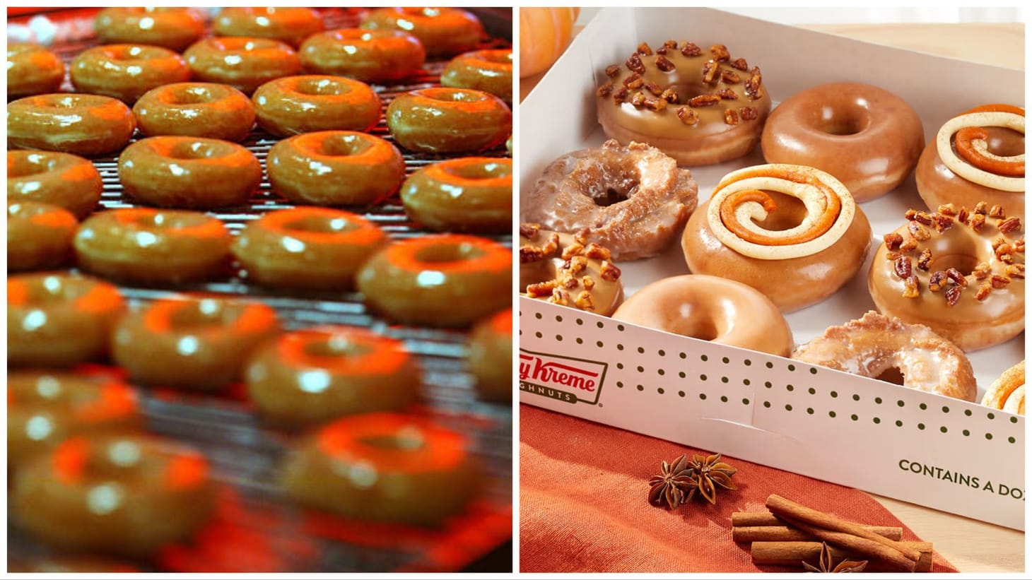 Krispy Kreme: Krispy Kreme Pumpkin Spice Donut Collection: Varieties ...