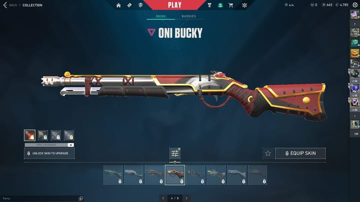 Valorant Oni skins ranked from worst to best