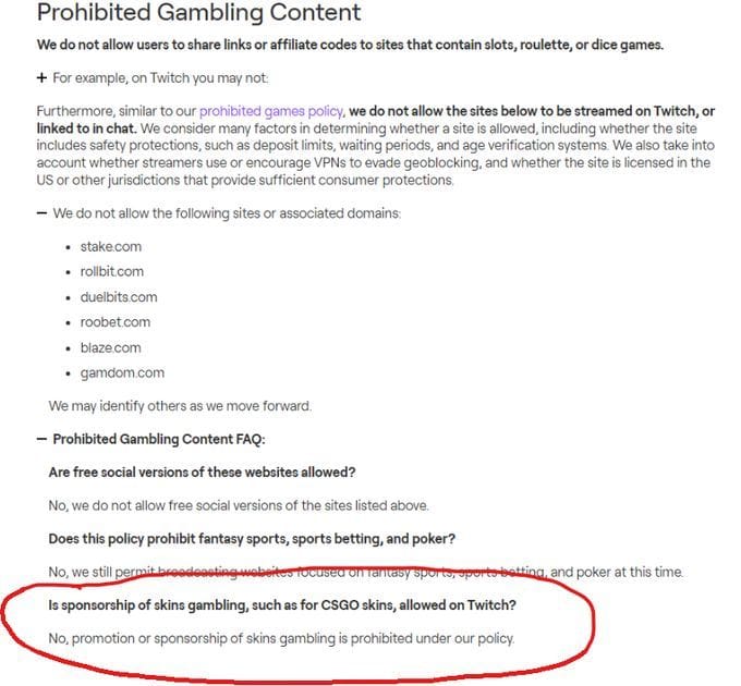 Twitch's new update to community guidelines bans sponsorships for ...