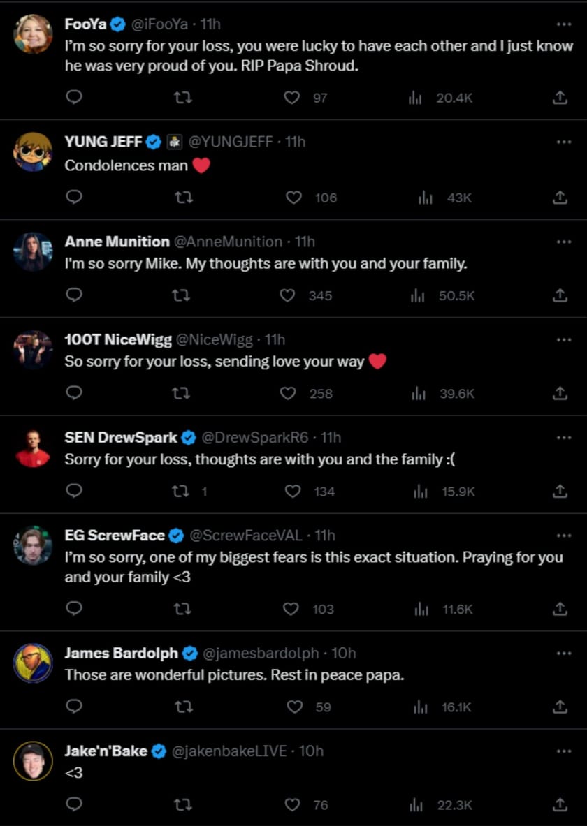 "He's smiling down on you" - Tributes pour in as Shroud announces the ...