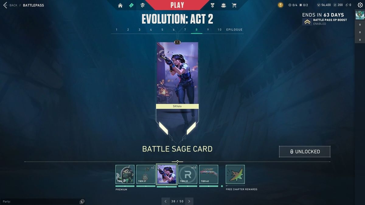 Valorant Episode 7 Act 2: All Battlepass tiers and rewards