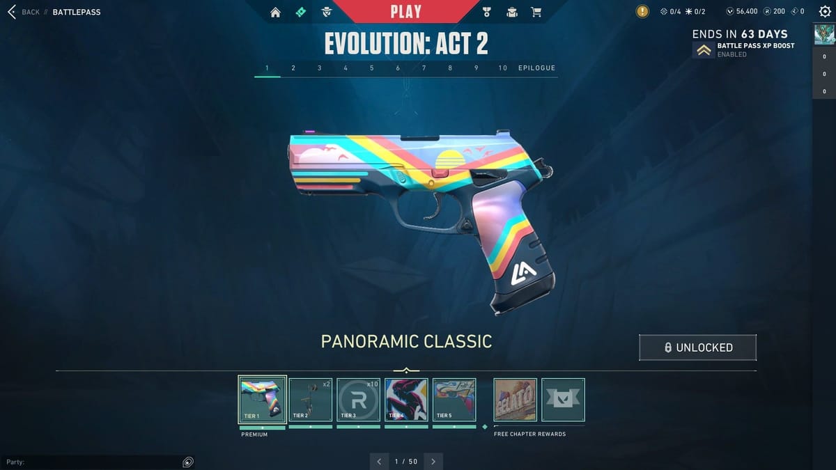 Valorant Episode 7 Act 2: All Battlepass tiers and rewards