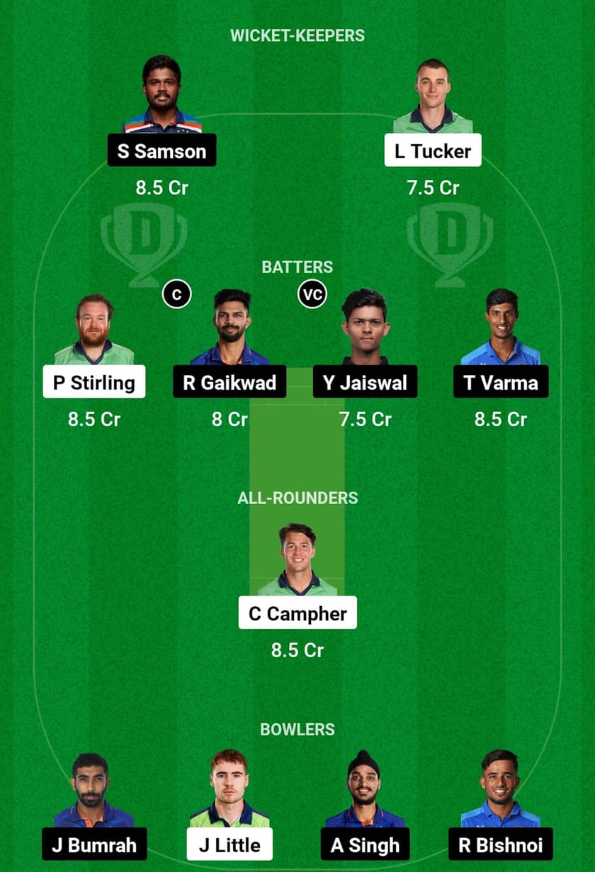 IRE vs IND Dream11 Prediction: Fantasy Cricket Tips, Today's Playing XIs, and Pitch Report for ...