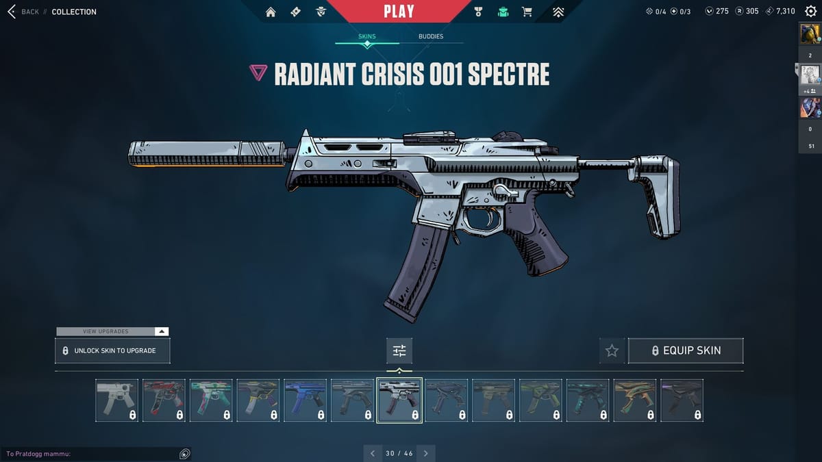 Valorant Spectre tier list: All skins ranked from best to worst