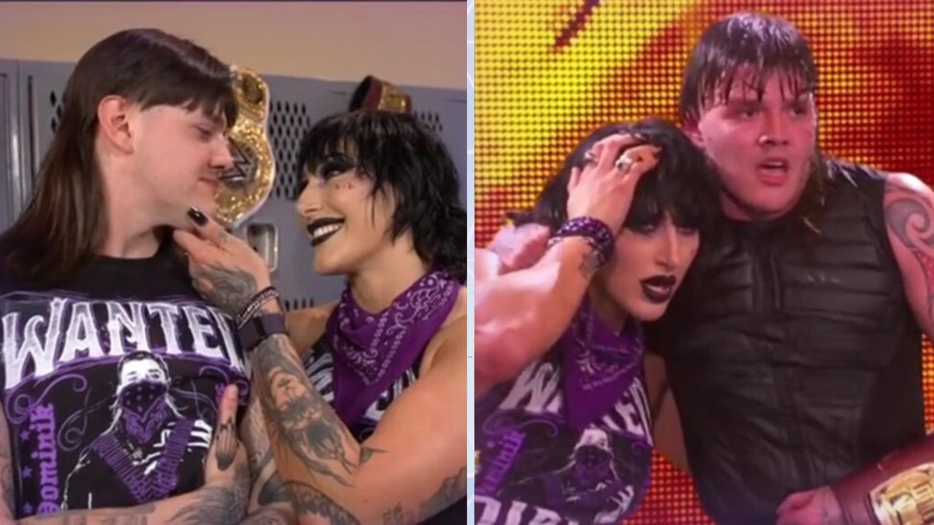 Controversial finish sees legendary 15-time champion confront Rhea Ripley and Dominik Mysterio ...