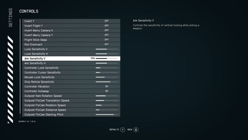 Starfield best controller settings