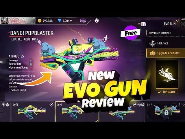 Free Fire Evo Groza gun skin leaks: Effects, attributes, and more