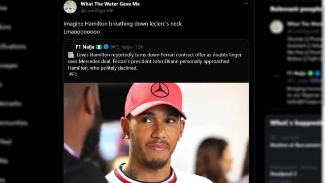 "Imagine Hamilton breathing down Leclerc's neck": Fans react to the ...