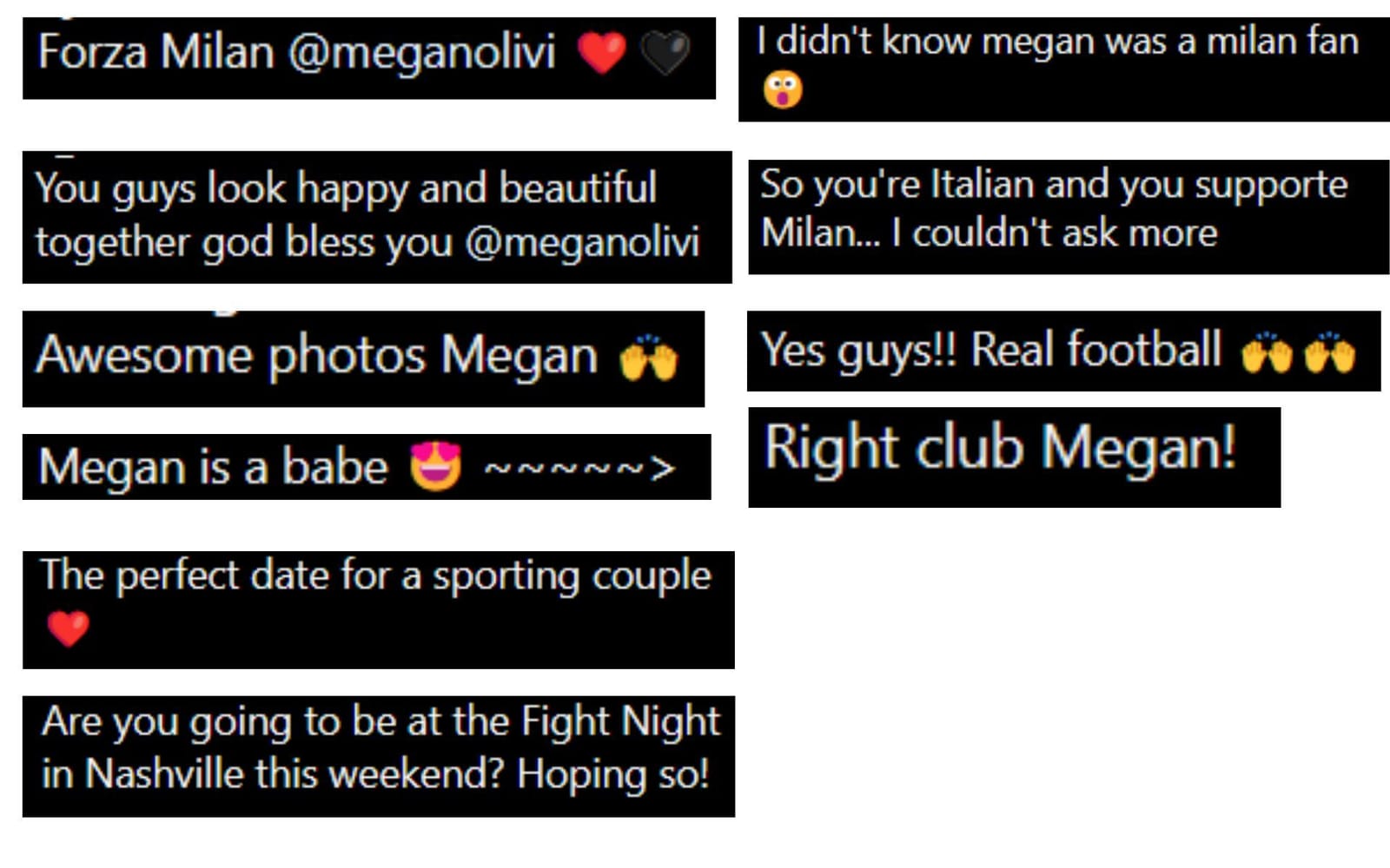 Megan Olivi UFC: Italian UFC presenter Megan Olivi and Joseph Benavidez ...