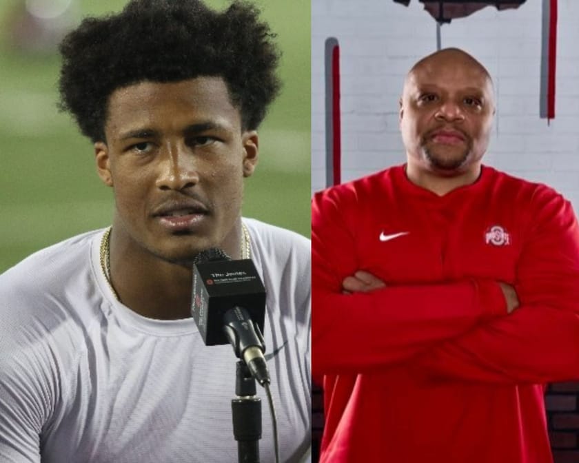 Ohio State safety Sonny Styles gets approval from coach Perry Eliano as ...