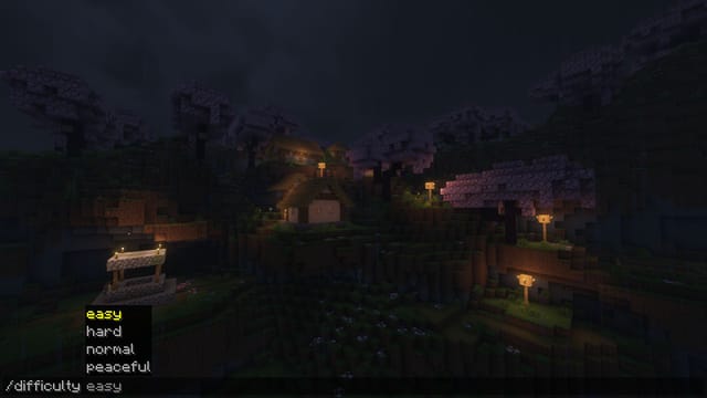 How to change difficulty in Minecraft
