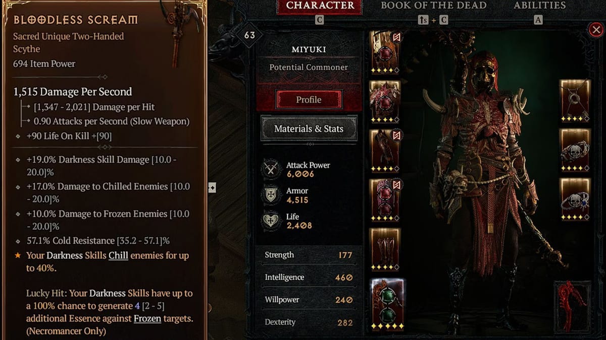Diablo 4 Season of the Malignant Unique weapons tier list (2023)