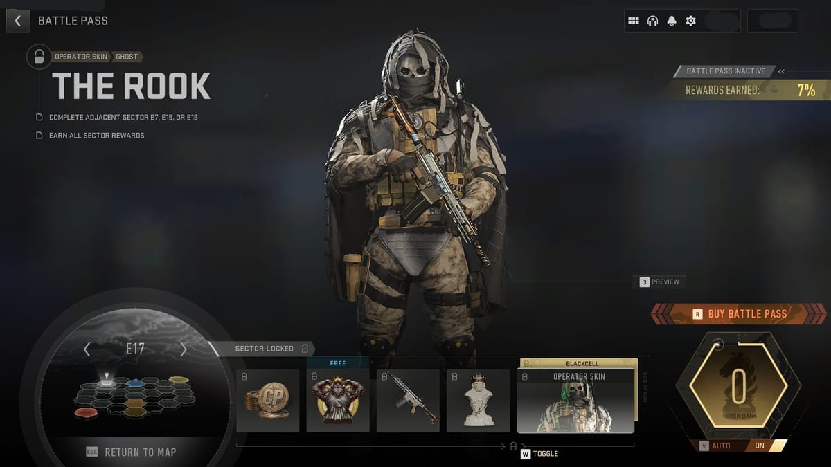 How to unlock "The Rook" skin for Ghost in Warzone 2 and Modern Warfare ...