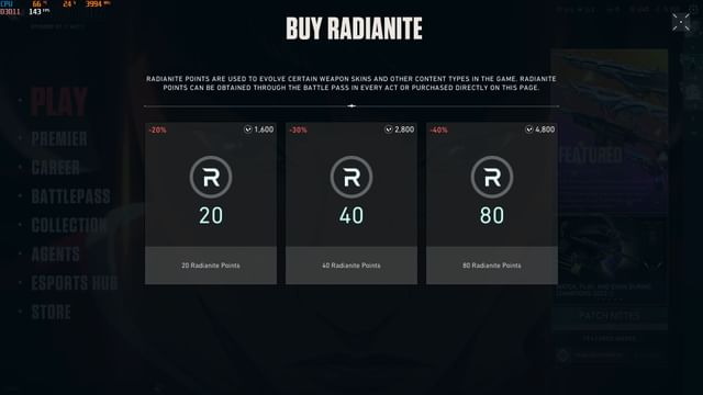 How to get Radianite Points in Valorant