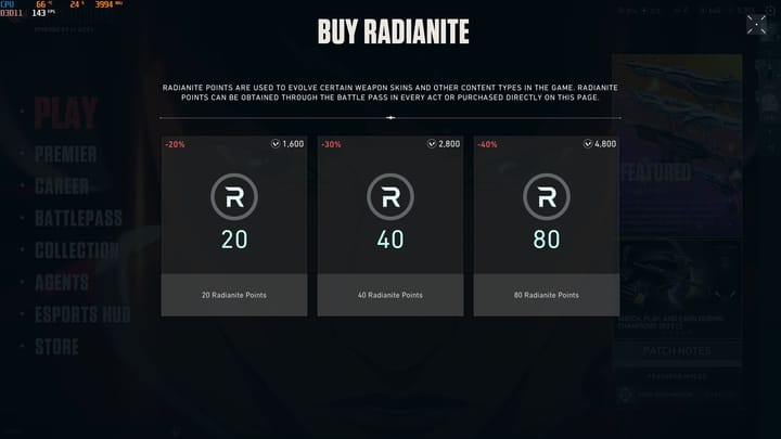 How to get Radianite Points in Valorant