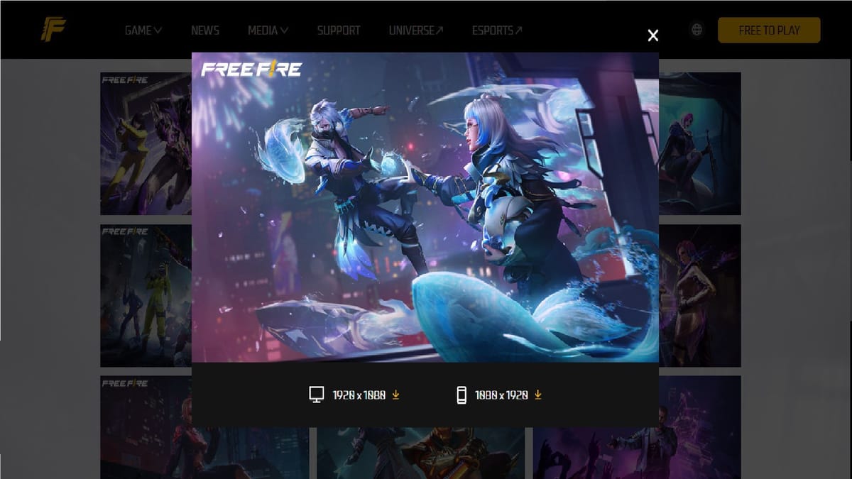 How to download Free Fire wallpapers?