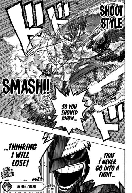 My Hero Academia chapter 396: All Might takes a final stand against All ...