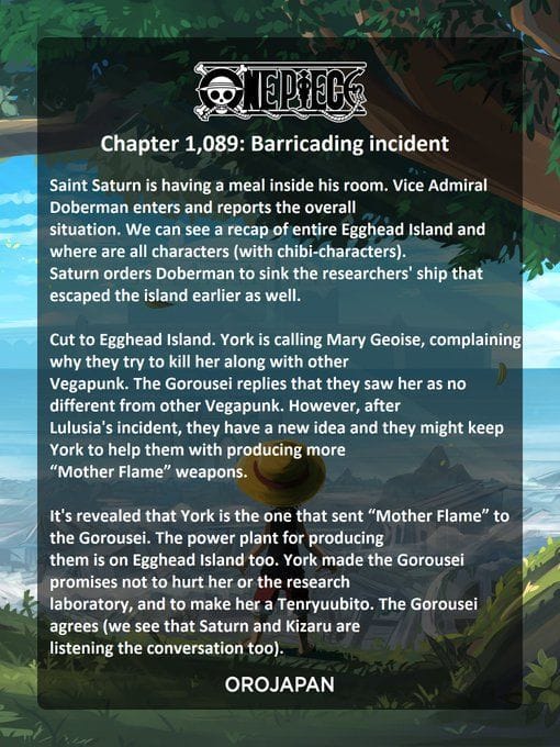 One Piece Chapter 1089 full summary: A Gorosei conspirator revealed as ...