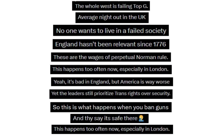 England's knife crime problem on display in Andrew Tate video: “This is ...