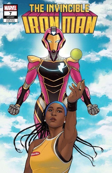 Coco Gauff graces the cover of new Marvel's Invincible Iron Man comics