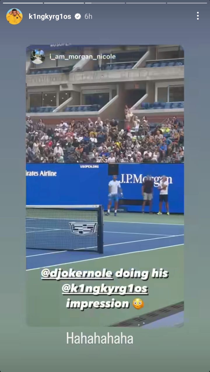 Nick Kyrgios: "This is actually funny" - Nick Kyrgios approves of Novak ...