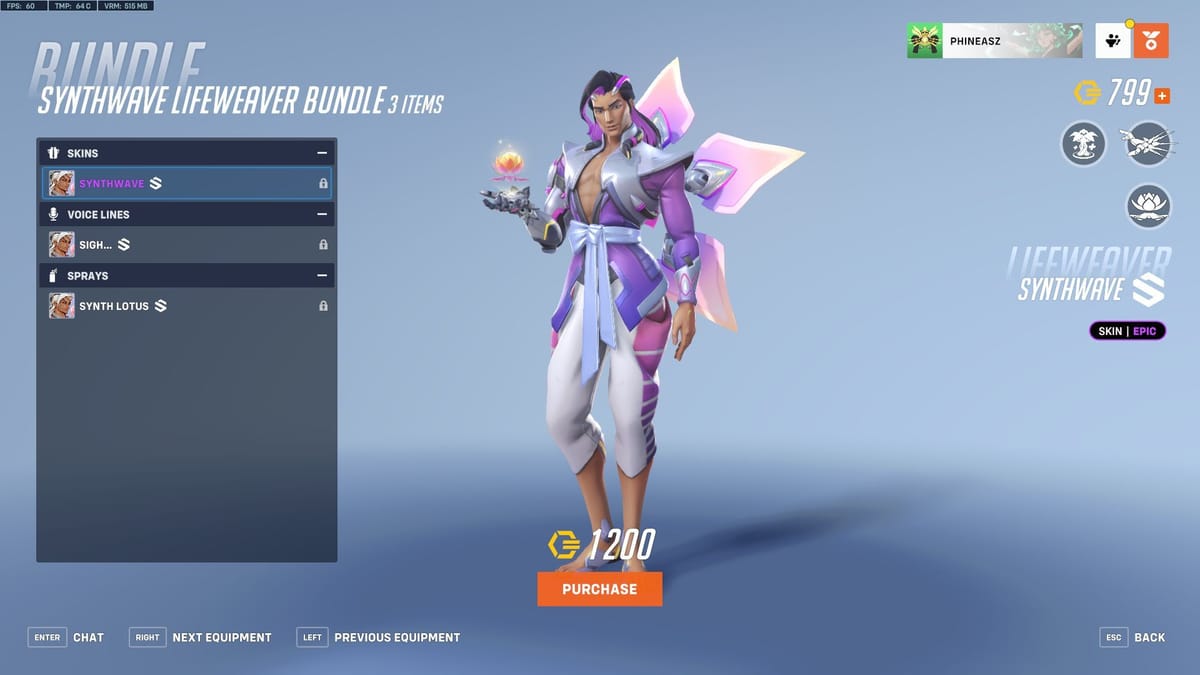 Overwatch 2 Item Shop rotation (August 29): Synthwave Lifeweaver ...