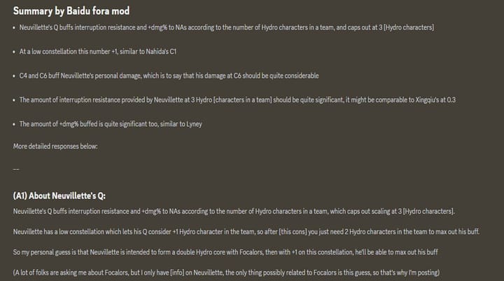 Genshin Impact Neuvillette leaks: Skill, Burst, major constellations ...