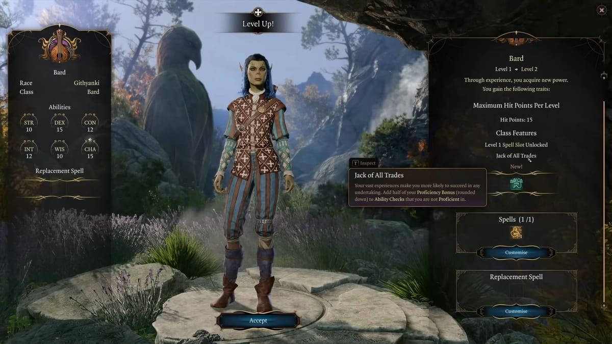 Baldur's Gate 3 Bard guide: Best builds, skills, and more