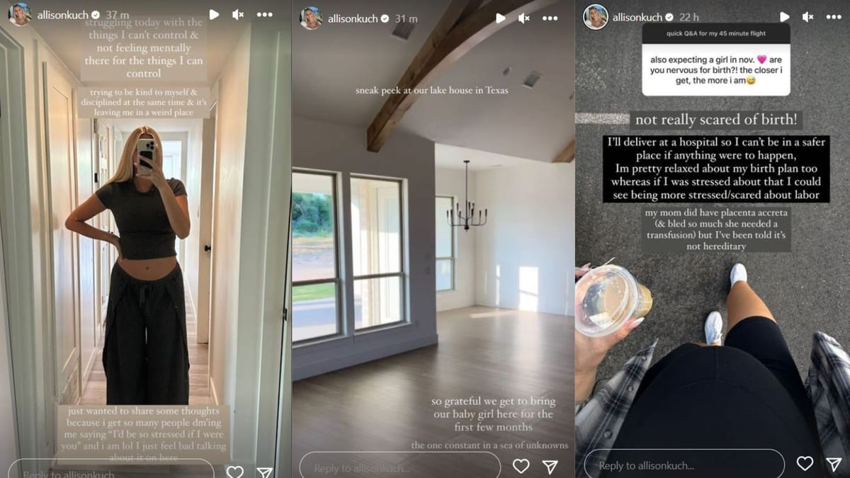 IN PHOTOS: Allison Kuch shares emotional turmoil during pregnancy ...