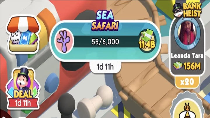 Monopoly Go Sea Safari event: Reward list, schedule, and more
