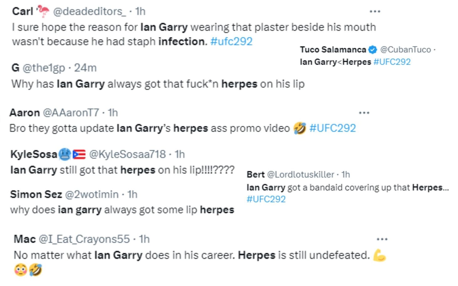 Does Ian Garry have herpes? Mouth scar triggers fan speculations during ...