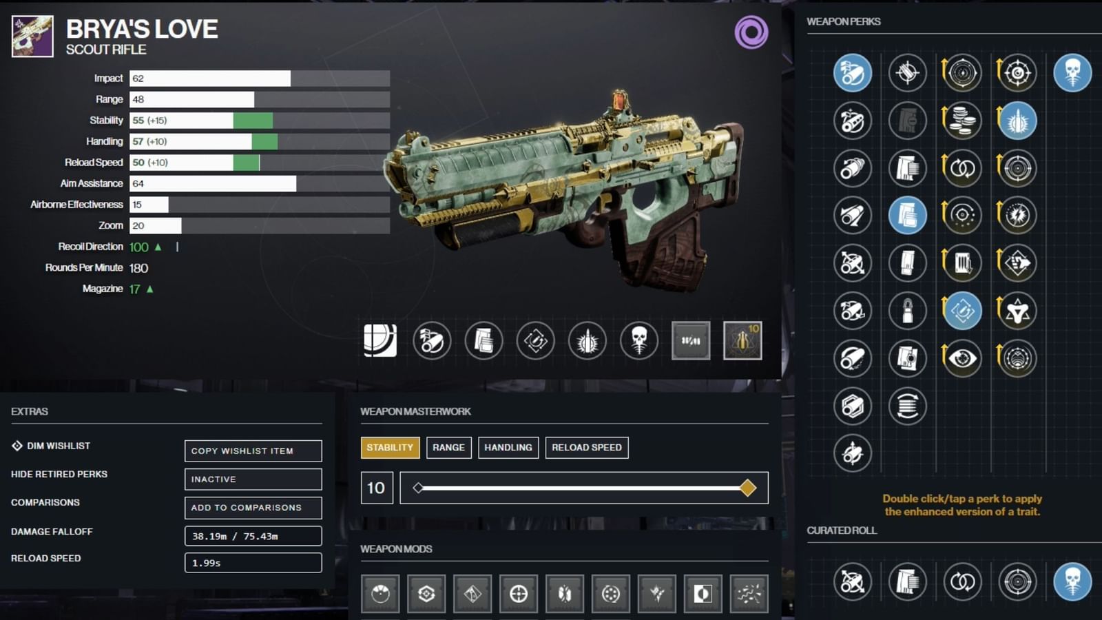 Destiny 2 Brya's Love god rolls, drop locations, and more