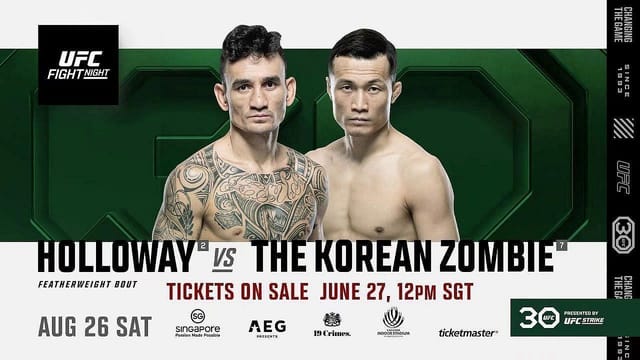 The Korean Zombie Next Fight: Opponent, Date, Venue