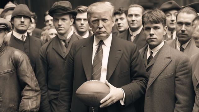 Viral AI image of Donald Trump organizing professional football league ...