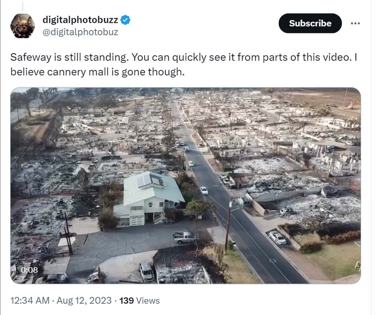 Did The Safeway in Lahaina burn down? Status of businesses affected by ...