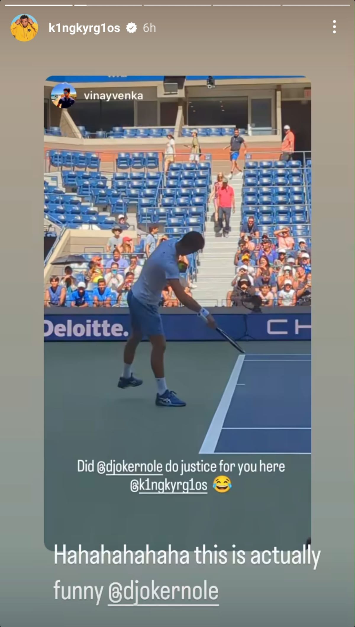 Nick Kyrgios: "This is actually funny" - Nick Kyrgios approves of Novak ...