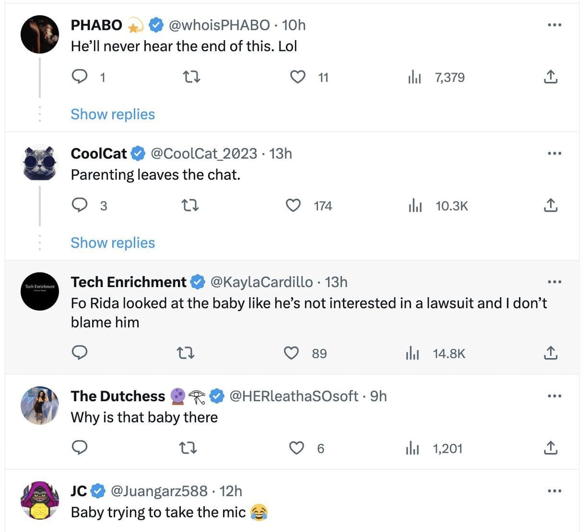 "Parenting leaves the chat": Flo Rida - crowd surf baby video leaves ...