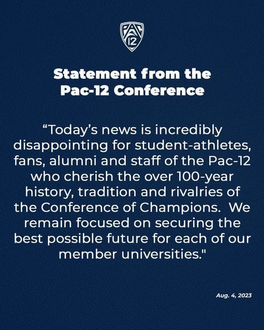 With just 4 teams left, Pac-12 releases official statement on its ...
