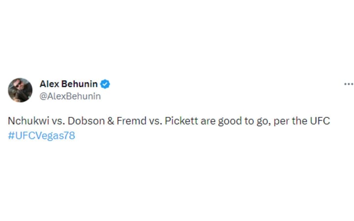 UFC Vegas 78: BREAKING: Two fighters miss weight at UFC Vegas 78 weigh-ins