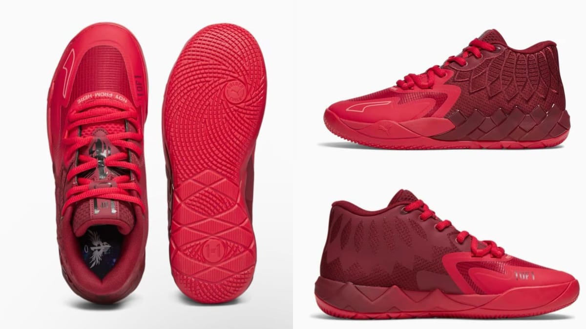 LaMelo Ball: LaMelo Ball x PUMA MB.01 "Intense Red" shoes: Where to get ...