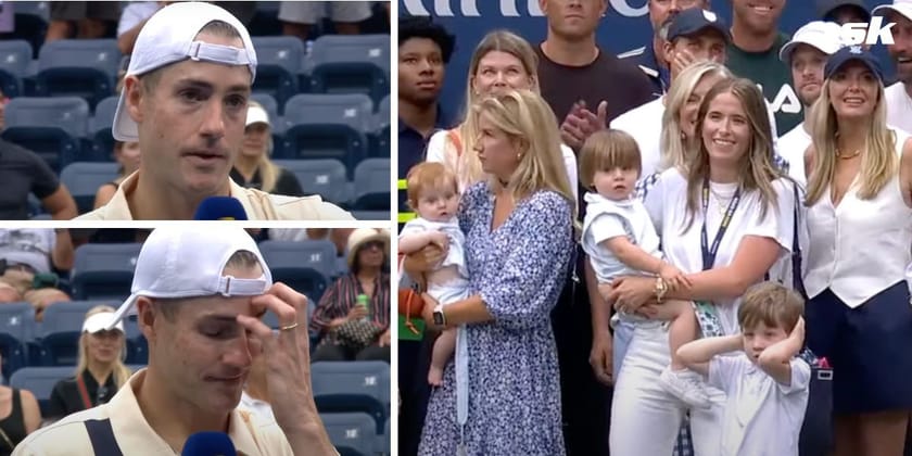 "Without tennis, I wouldn’t have met my wife, have the amazing family" - Emotional John Isner ...