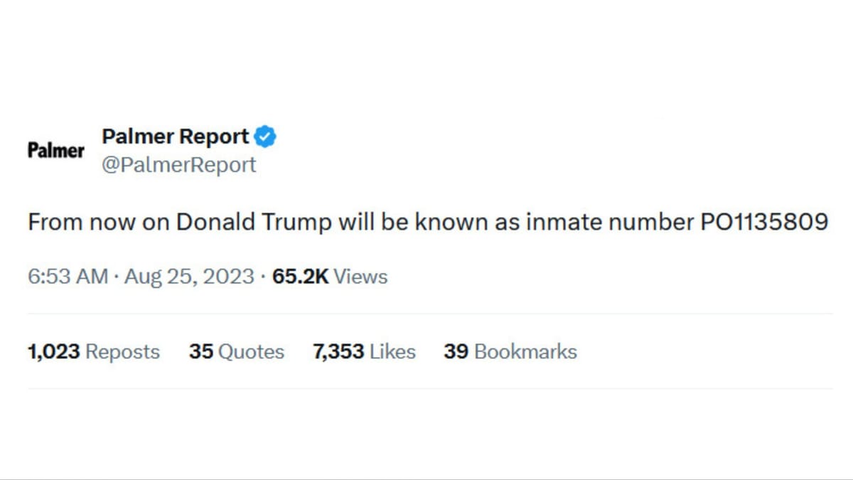 Donald Trump: “Has a nice ring to it”: Donald Trump’s inmate number ...