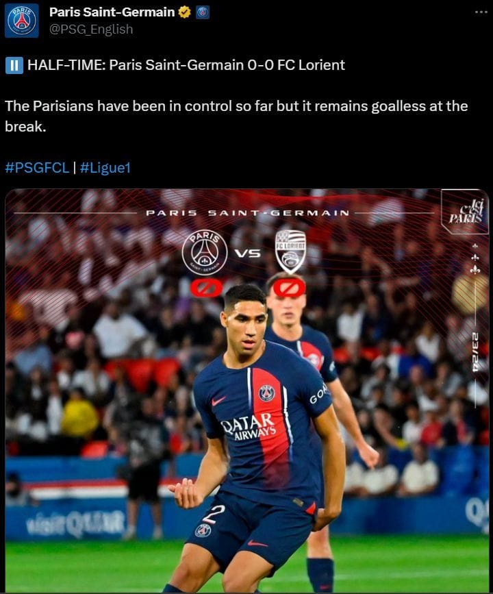 PSG 0-0 Lorient: Parisians' Player Ratings as their new campaign ...