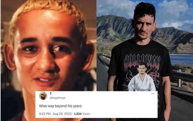 "Wise way beyond his years" - A 16-year-old Max Holloway speaking about ...