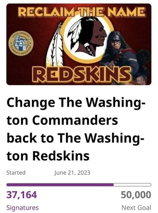 Washington Commanders' name change to Redskins has fans approval post ...