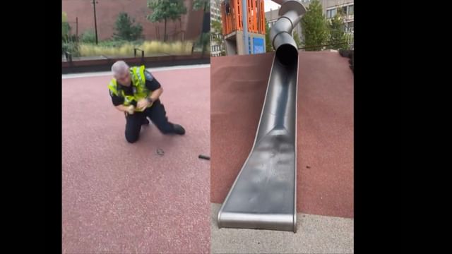 "Imagine the body cam footage to this": Boston cop slide video goes ...