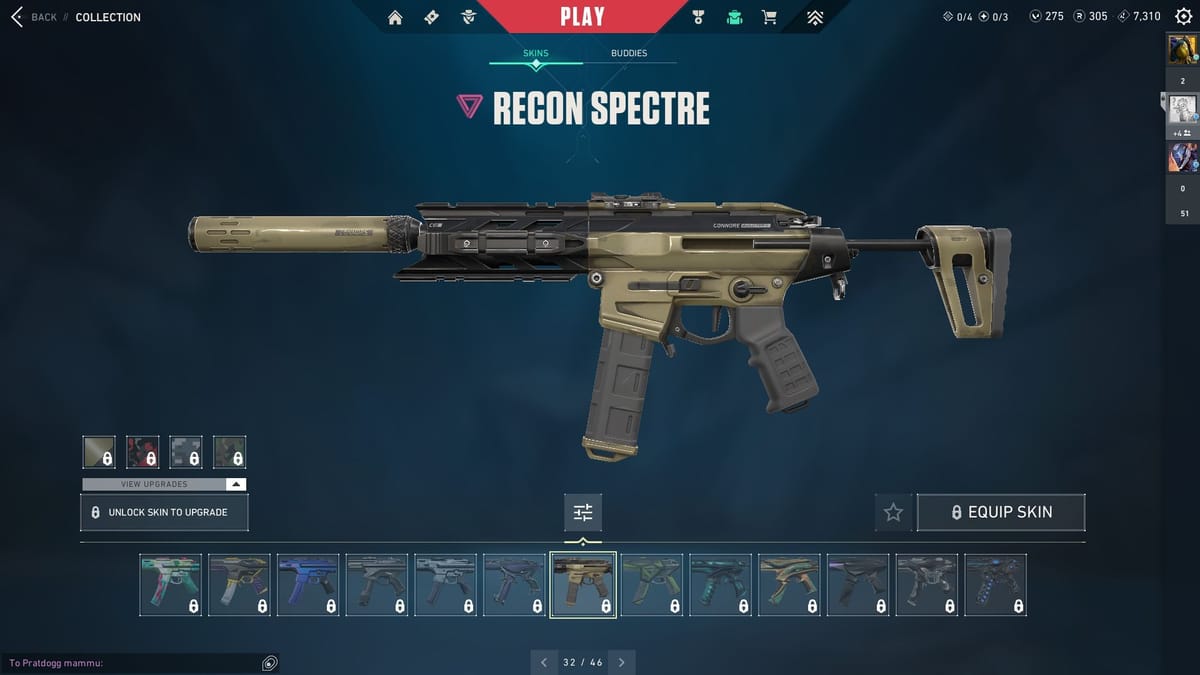 Valorant Spectre tier list: All skins ranked from best to worst