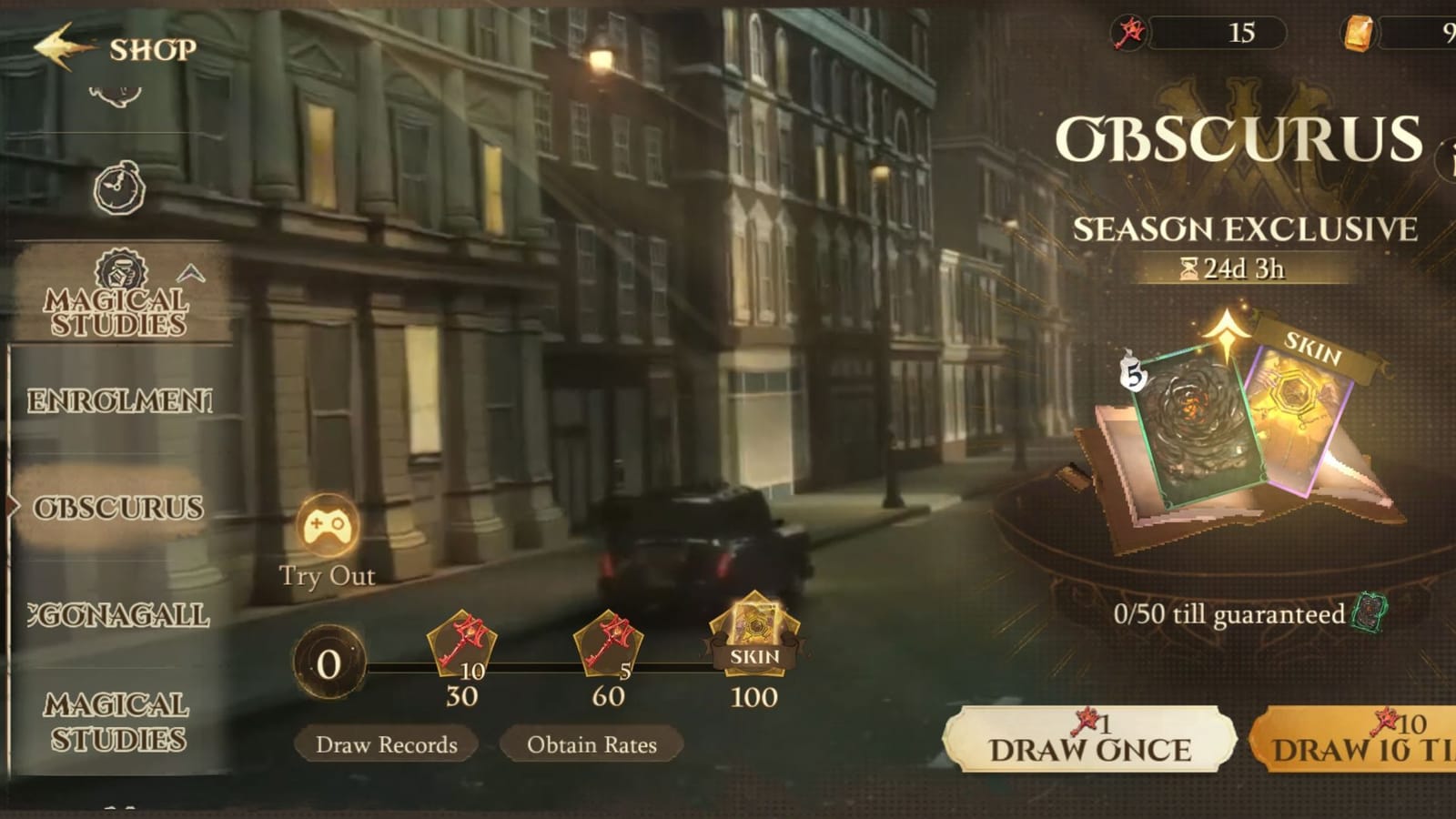 How to get Obscurus Dark Spell Card in Harry Potter Magic Awakened?