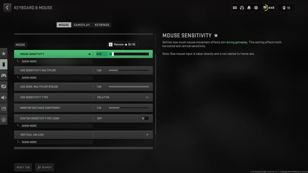 Best mouse and keyboard settings for Warzone 2 Season 5: Sensitivity ...