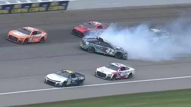 WATCH: Noah Gragson stand-in Josh Berry slams the wall hard as he ...